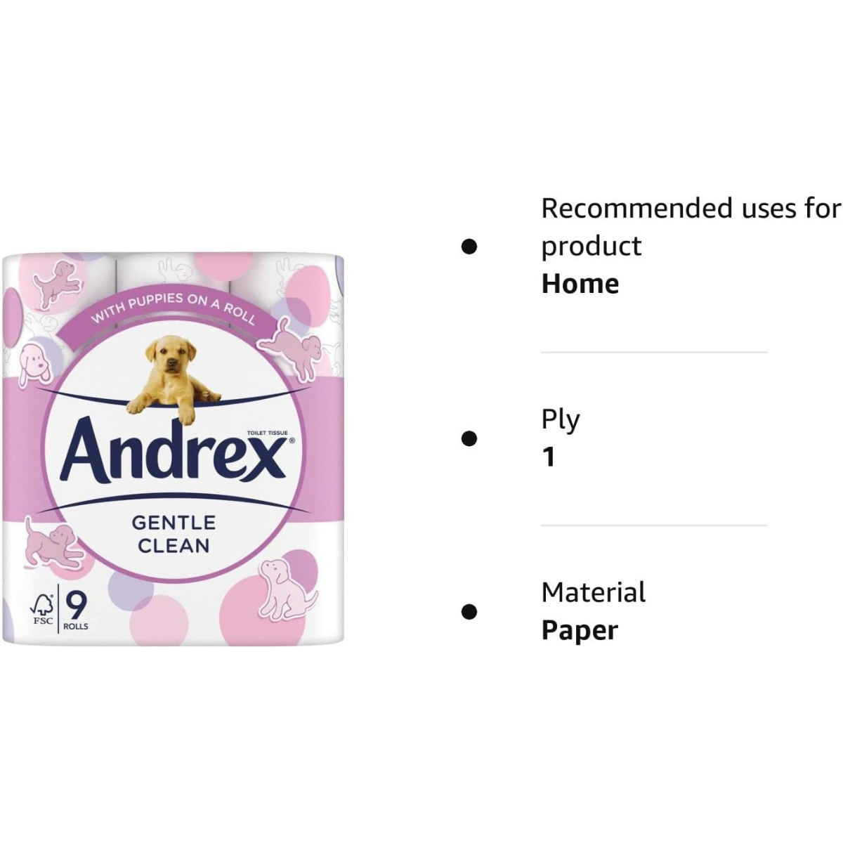 Andrex Gentle Clean Toilet Rolls x72 Fragrance-Free 2 Ply Bulk Buy ...
