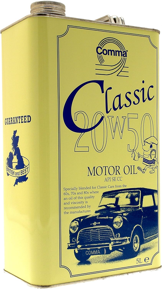 Comma - Classic Motor Oil Car Engine Performance 20W50 Old Engines - 5L ...