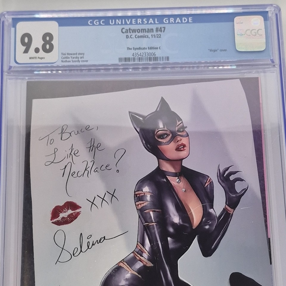 DC Comics Catwoman #47 CGC 9.8 Nathan Szerdy Virgin Variant Cover 2022 ...