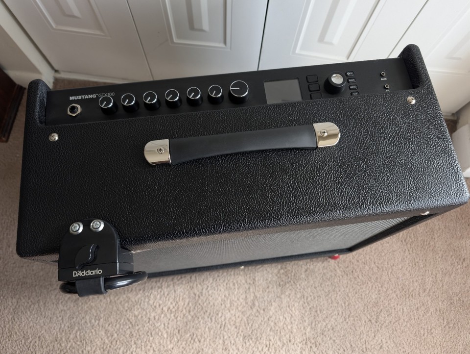 Fender Mustang GTX100 Guitar Amplifier Fender Pro Amp Cable, Stand ...
