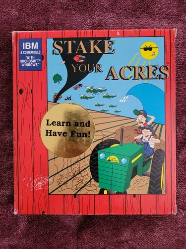 Stake Your Acres IBM Vintage Computer Game New Rare 1995 Microsoft ...