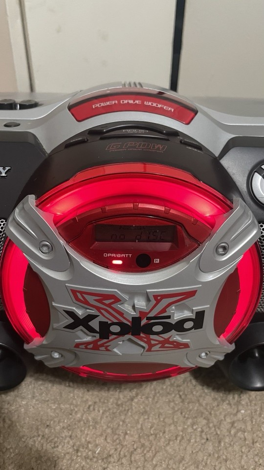 Sony Xplod CFD-G505 Mega Bass AM FM Radio CD Cassette Boom Box Tested ...