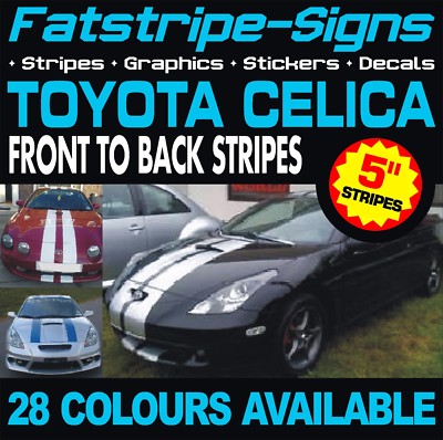 to fit TOYOTA CELICA STRIPES GRAPHICS STICKERS DECALS VVTI GT SPORT TRD ...
