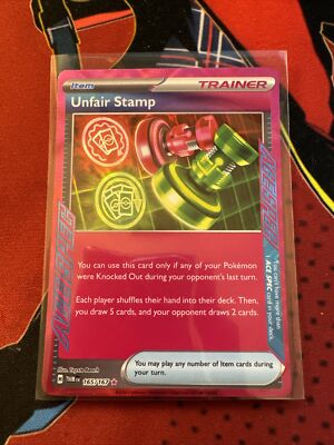 UNFAIR STAMP 165/167 Twilight Masquerade Ace Spec Trainer Item Pokémon ...