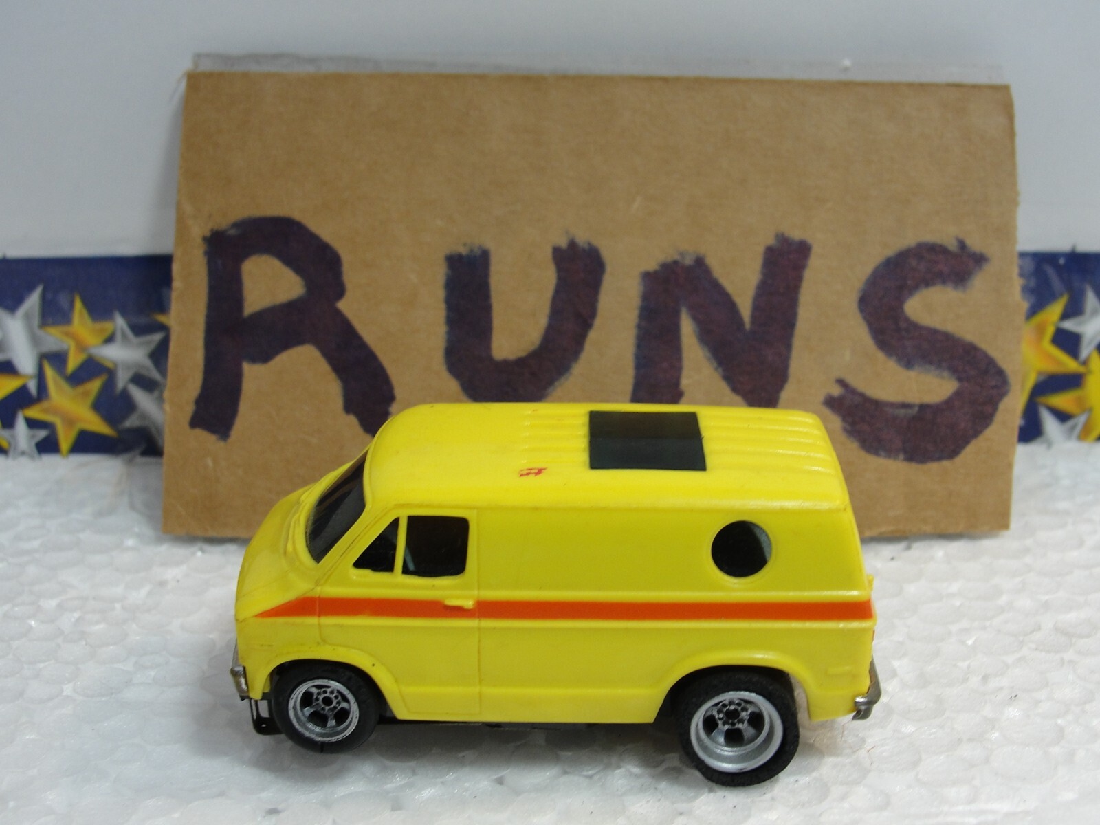 Vintage Aurora / AFX Magna Traction Dodge Street Van YELLOW No. 1922 ...