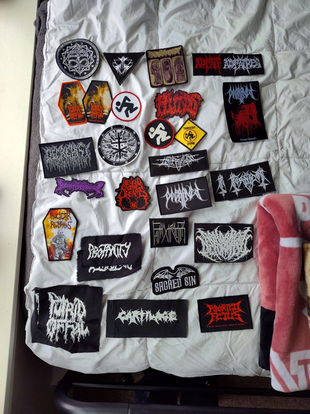 death metal patch lot, never used,bands, Pharmacist, Fluids, etc. | eBay