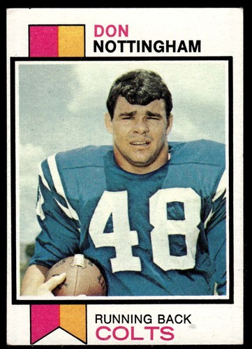 1973 TOPPS DON NOTTINGHAM 3 RC BALTIMORE COLTS #454 | eBay