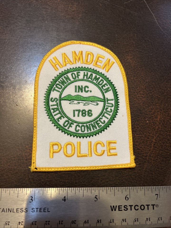 Vintage Obsolete (?) Police Department Patch Hamden Connecticut | eBay