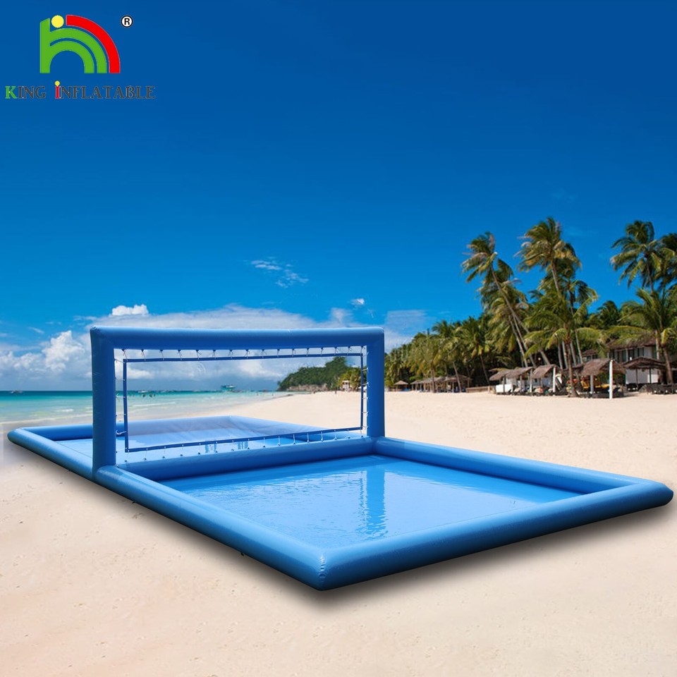 33ft Inflatable Volleyball Court Outdoor Water Volleyball Pool For ...