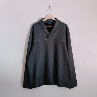 Perry Ellis Casual Pullover Long Sleeve Sweater Mens Size XXL Heather ...