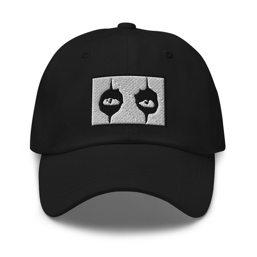 Black Eyeliner The Eyes of Alice Cooper Embroidered Baseball Cap Dad ...