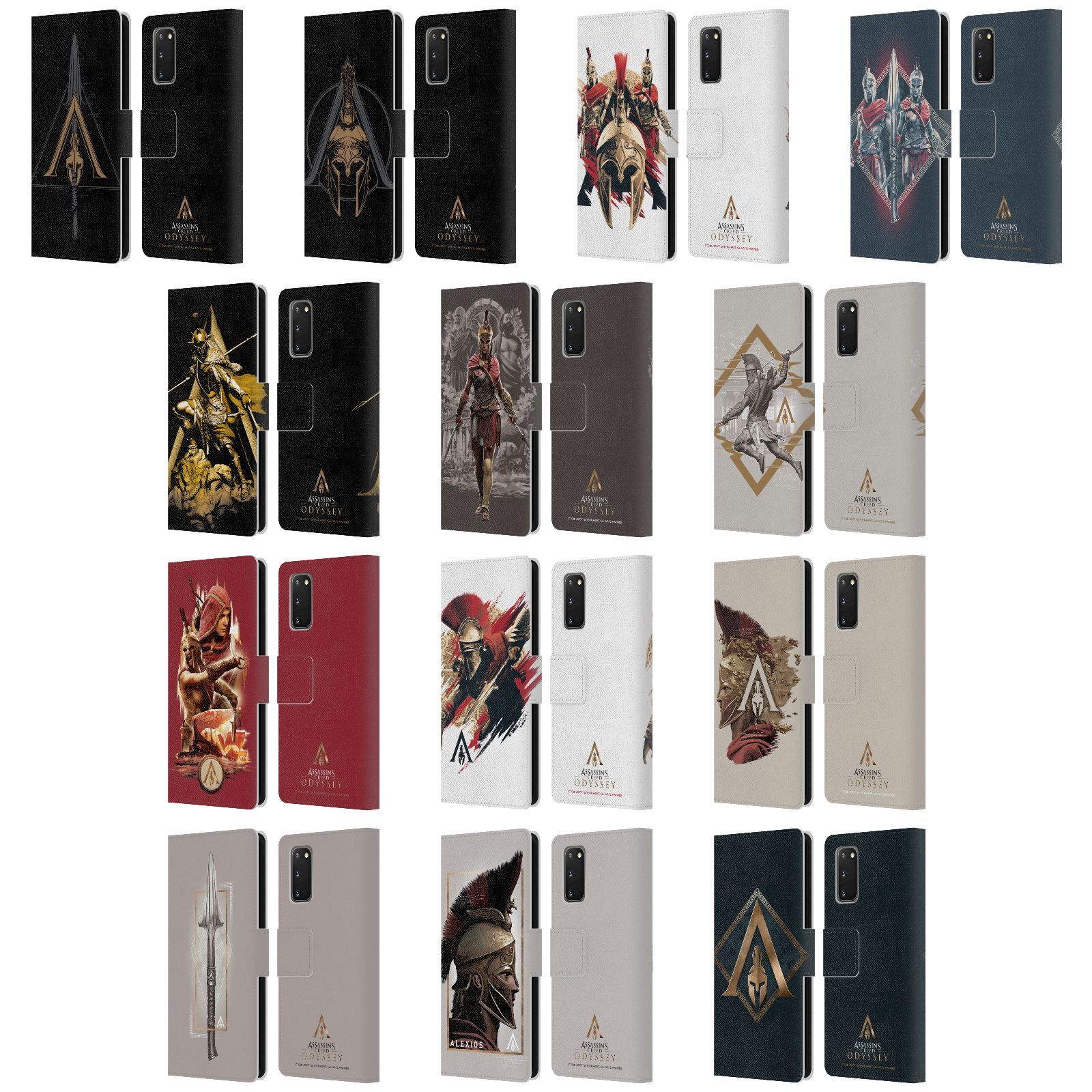 OFFICIAL ASSASSIN'S CREED ODYSSEY ARTWORK LEATHER BOOK CASE FOR SAMSUNG ...