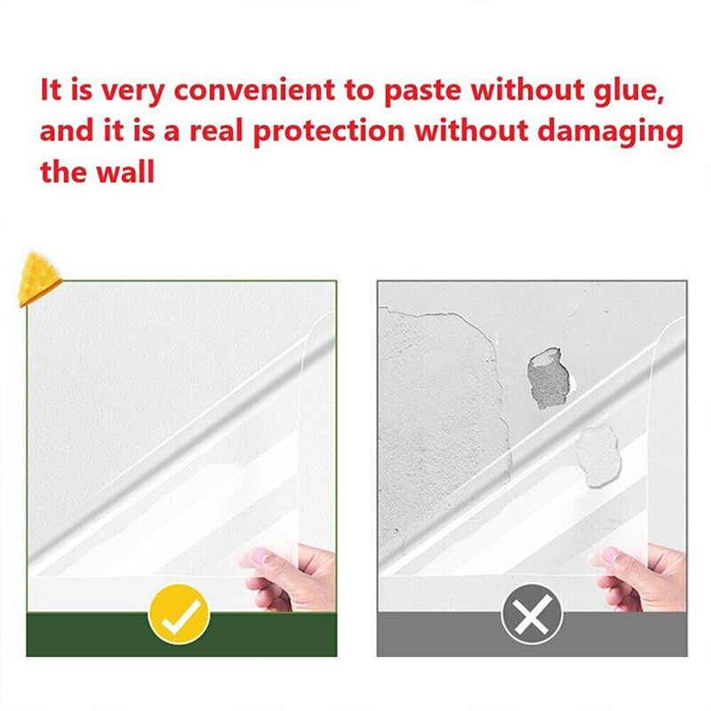Wall Protective Transparent Film Electrostatic Anti-Dirty Self Adhesive ...