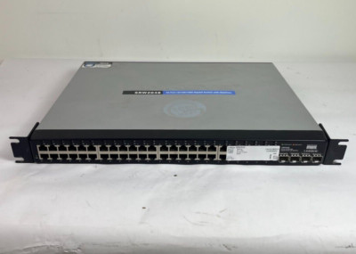 Linksys 48 Port 10/100/1000 Gigabit Switch with Webview SRW2048 | eBay