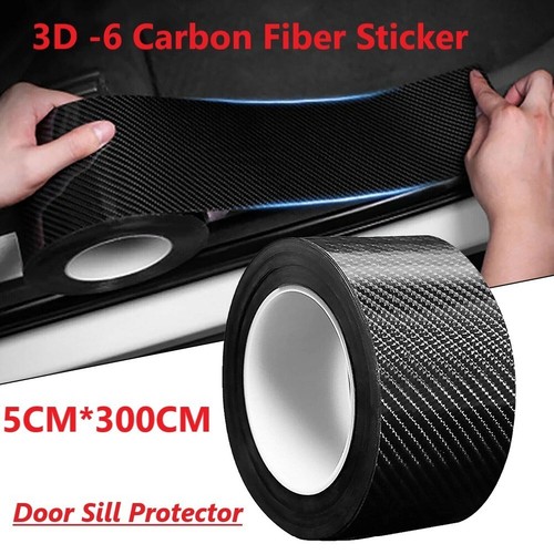 Long Lasting Car Interior Decoration Sticker 3D Carbon Fiber Rubber ...