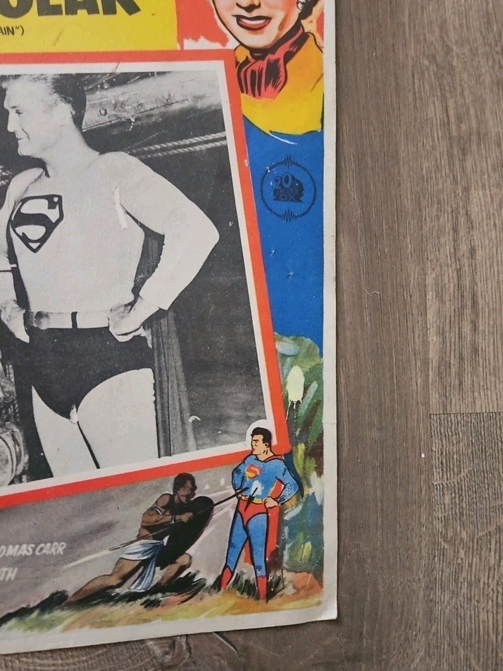 SUPERMAN VUELVE A VOLAR GEORGE REEVES MEXICAN LOBBY CARD | eBay