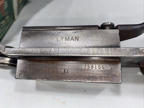 Lyman 358156 S 52 K2 4 Cavity 357 Mag/38 Special Bullet Gang Mold Wood ...