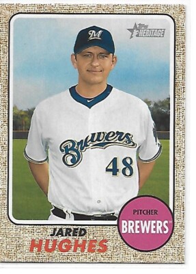 2017 Heritage HN Baseball SP Jared Hughes Brewers | eBay