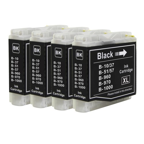 4 Noire Cartouches d'encre pour Brother DCP-135C DCP-150C DCP-153C MFC ...