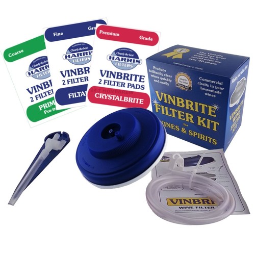 NEW Harris Vinbrite home wine making filter with pads. Make your wine ...