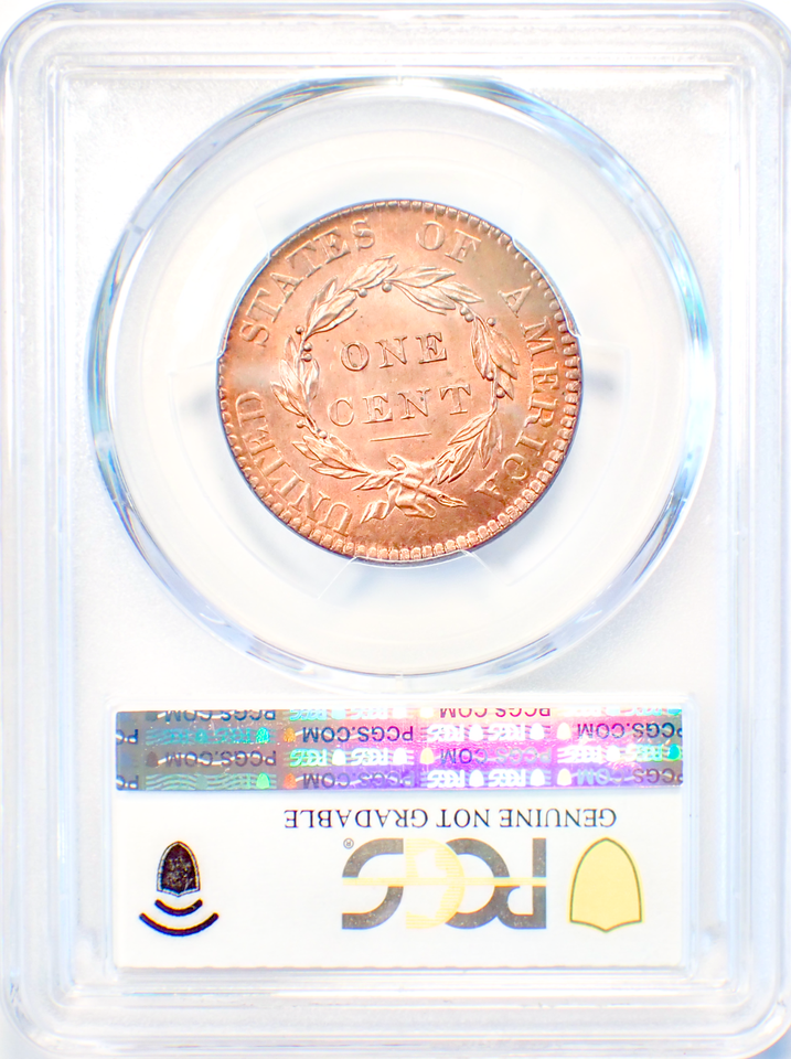 1820 Coronet Matron Large Cent 1C Coin Certified PCGS Uncirculated ...