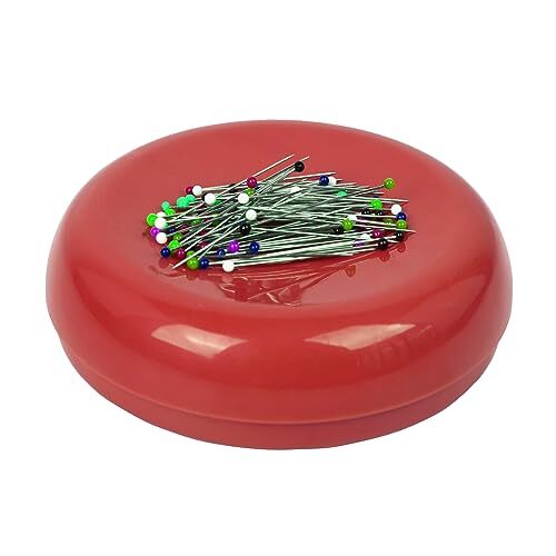 Magnetic Pin Cushion Bobby Pins Holder with 100 Pins for Sewing ...