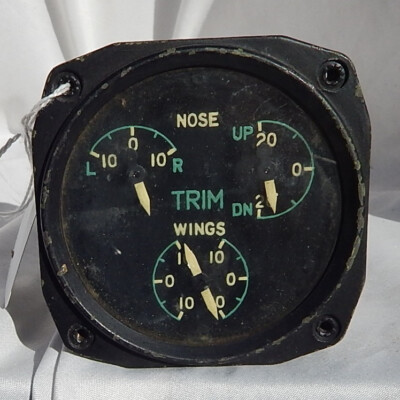 Douglas AD Skyraider Trim Position Indicator Gauge Instrument | eBay