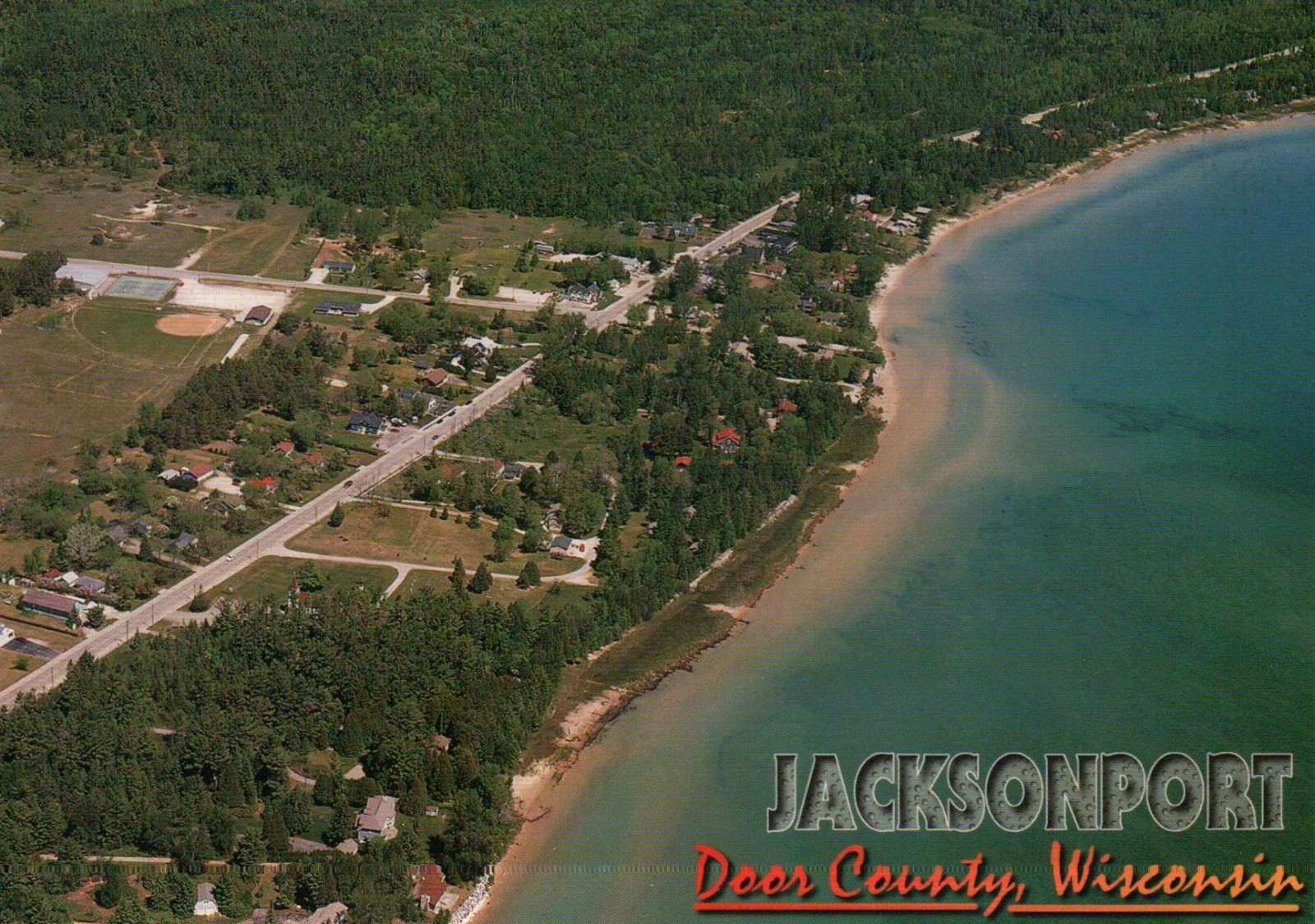 Jacksonport, Door County, Wisconsin, Aerial View, Lake Michigan, WI ...
