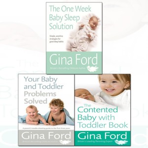 Gina Ford Contented Baby with Toddler Book Collection 3 Books Set One ...