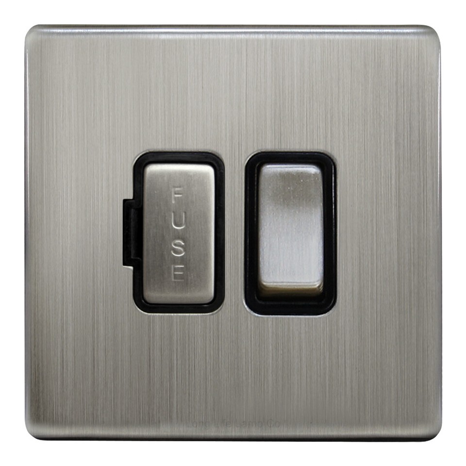 MegaSocket Screwless Slim Flatplate Light Socket & Switches BRUSHED ...