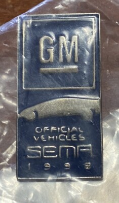 General Motors GM SEMA 1998 Hat Lapel Pin Badge New Old Stock USA | eBay