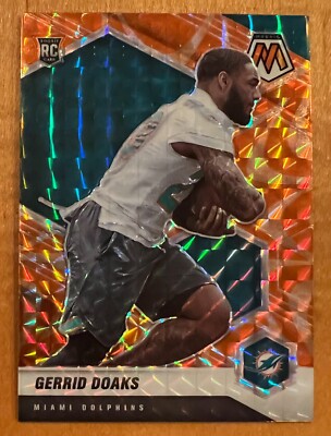 Gerrid Doaks RC - 2021 Panini Mosaic REACTIVE ORANGE PRIZM #373 - Miami ...