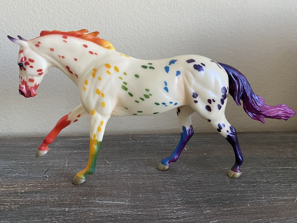 Breyer 2021 Breyerfest SR Seven Arts Surprise Matte Rainbow Appaloosa ...