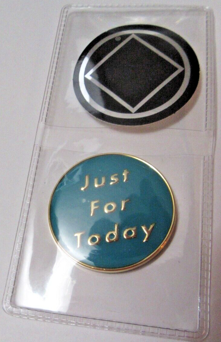 Narcotics Anonymous Green 4 Year MONTH Medallion Teal Sparkle Just for ...