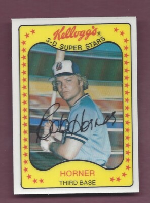 BOB HORNER 1981 KELLOGGS 3-D SUPERSTARS CARD #61 .99 SHIP S041 | eBay