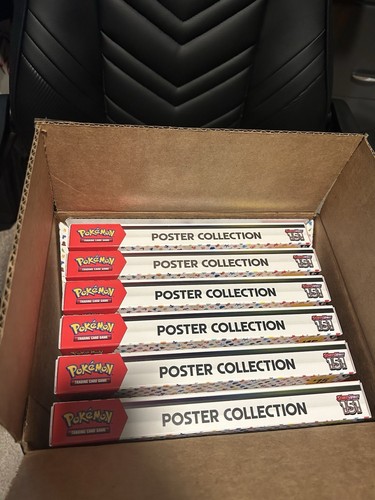 Pokemon TCG 151 Poster Collection Box Scarlet and Violet FACTORY OPENED ...