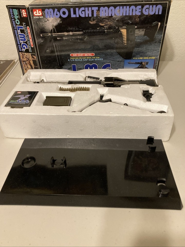 Dong San Model M60 L.M.G. 1/3 Scale Metal Cap Gun With Stand Light ...