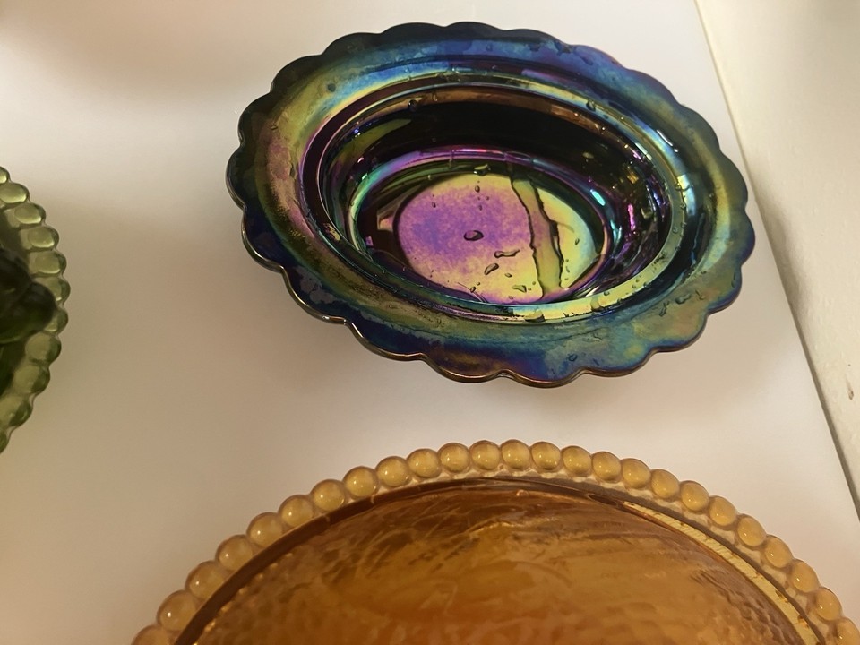 I Have 5 Indiana Glass Hen On A Nest Candy Dish All Different Colors | eBay