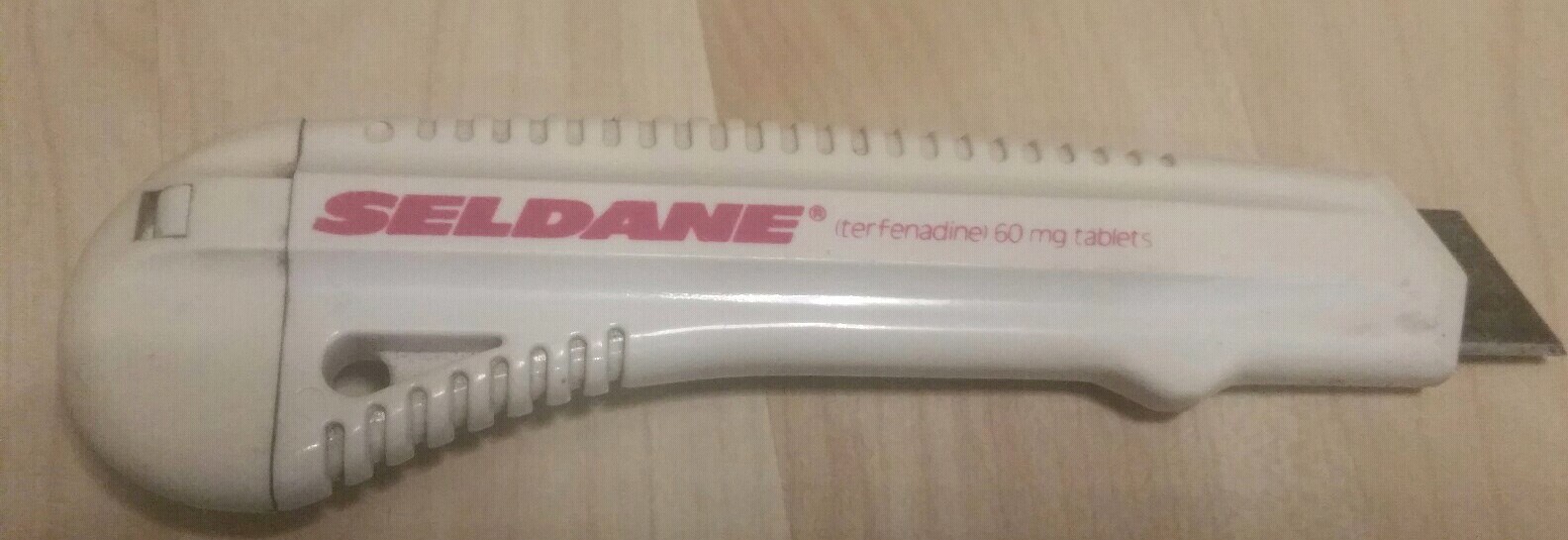 Seldane advertising prescription pharmaceutical promo box knife | eBay