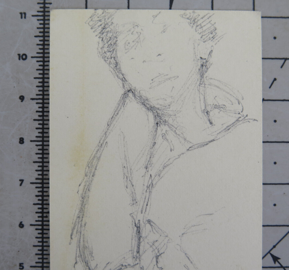 Drawing Sketch Vintage Portrait Opera Of Painter Leon Nancey France ...