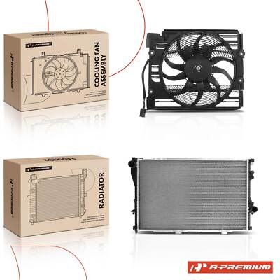 New Radiator &Cooling Fan Assembly Kit for BMW E39 528i 540i 1997-1998 ...