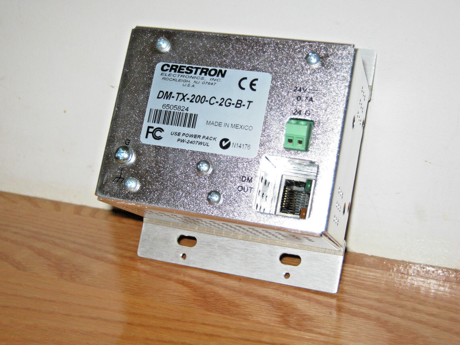 CRESTRON DM-TX-200-C-2G-B-T WALL PLATE DIGITALMEDIA 8G TRANSMITTER 200 ...