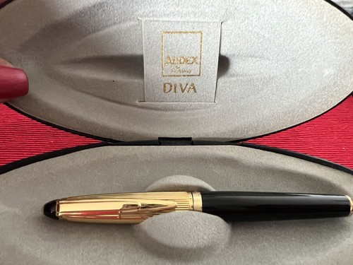 ADDEX Mini DIVA Black Lacquer Fountain Pen Iridium Point Cartridge ...