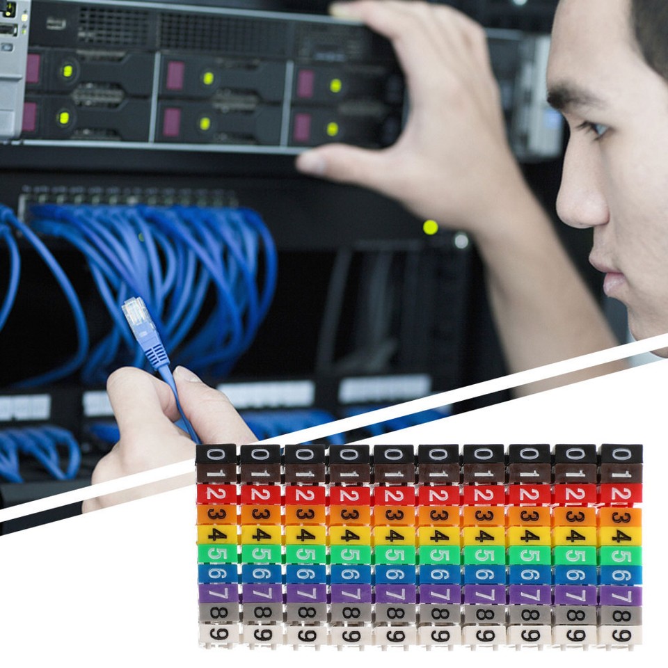 200 pcs Cord Labels Wire Labels Electrical Cable Identification Tags | eBay