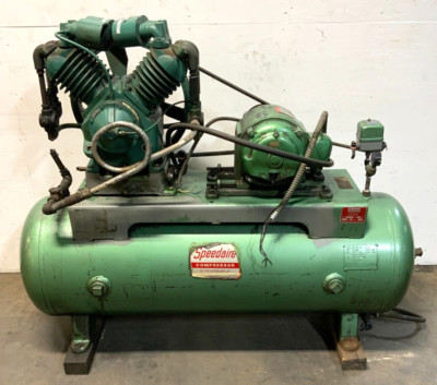 Dayton Speedaire 3Z243 Industrial Duty Horizontal Air Compressor 10HP ...