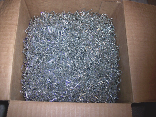 1000 Treble Hooks Catfish Hooks Open Ring Hooks Grabs Snagging Trot ...