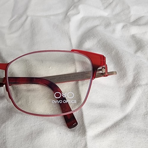 OVVO Optics 6009 Red/ Platinum Handmade Titanium Eyeglass Frame | eBay