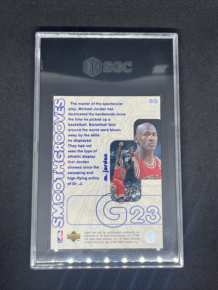 1996-97 Upper Deck Michael Jordan Smooth Grooves SGC 9.5 #SG8 Chicago ...