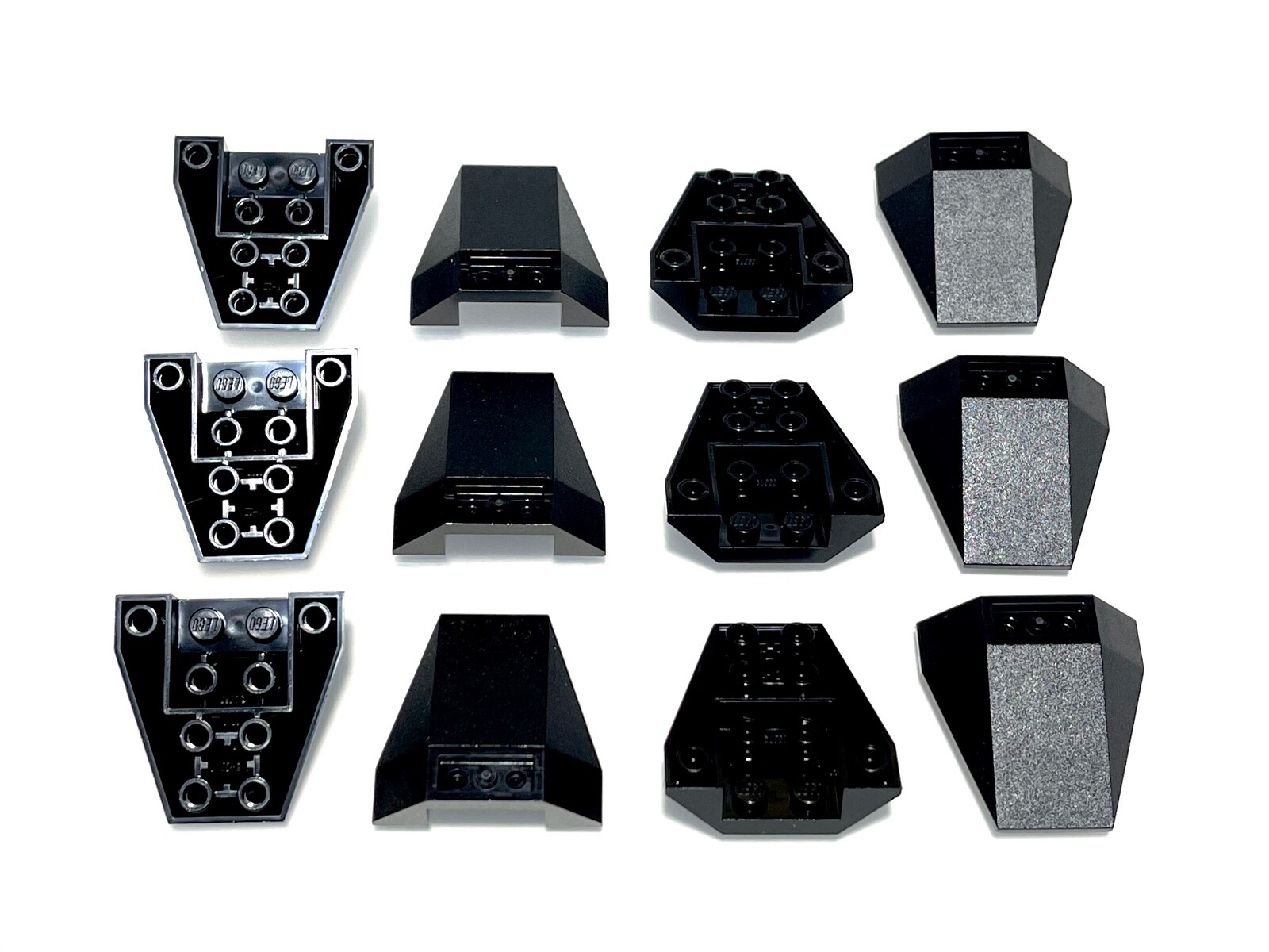 LEGO X12 Brick ROOF TILE 4X2/18° Inverted Slope Black Color 6092952 ...