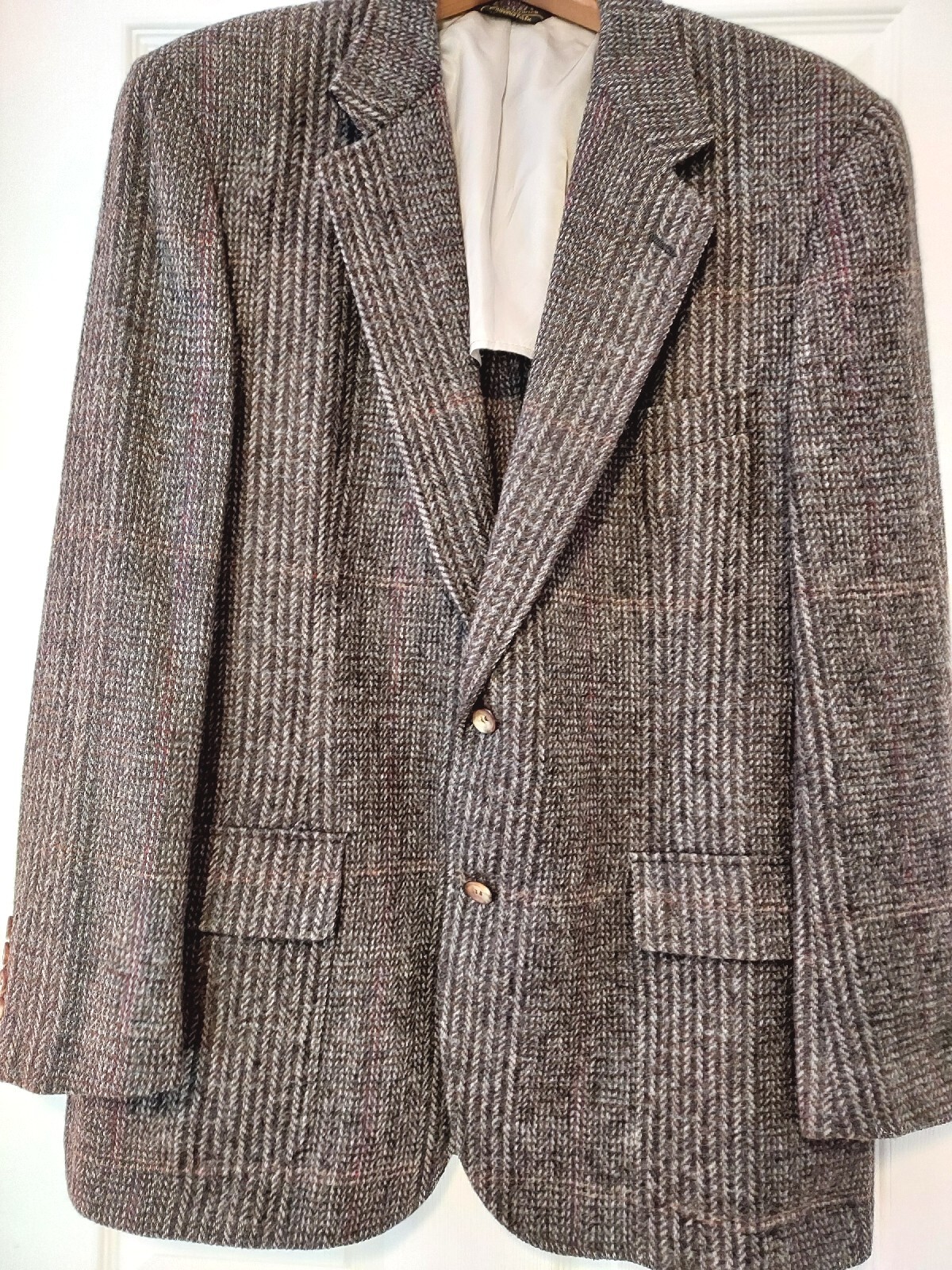 Vintage Paul Stuart Wool Southwick Classic Plaid Blazer Size 44 Made in ...